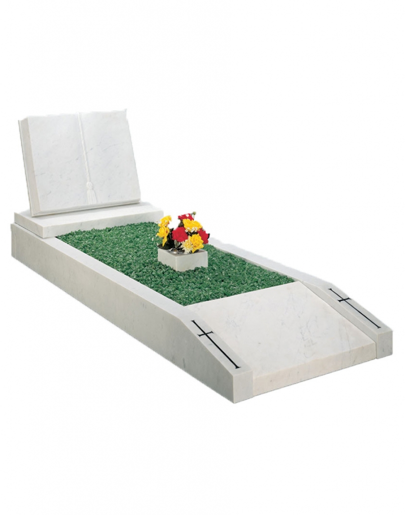 White Marble Kerbed book - Leverton Bros